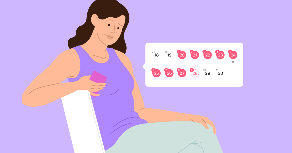 How long is too long for a period during perimenopause?